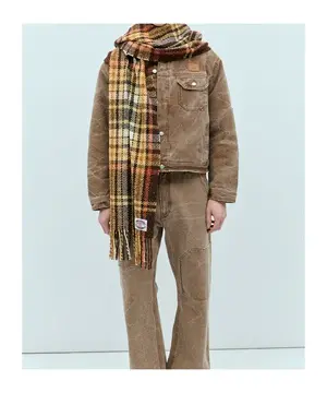 Acne Studios Checked Tassel Scarf