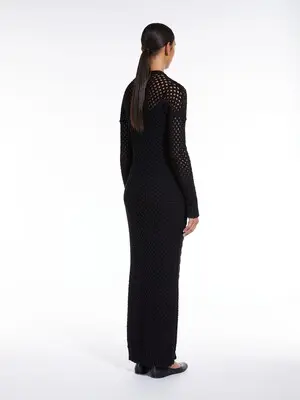 Max Mara Mesh Panelled Midi Dress
