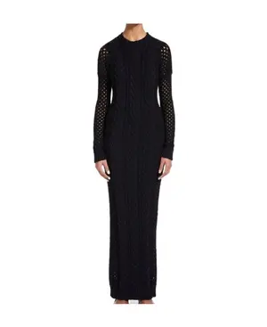 Max Mara Mesh Panelled Midi Dress