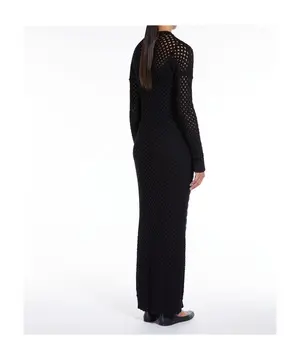 Max Mara Mesh Panelled Midi Dress
