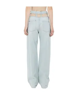 MAISON MARGIELA High-waist Cut-out Detailed Jeans