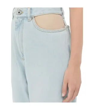 MAISON MARGIELA High-waist Cut-out Detailed Jeans