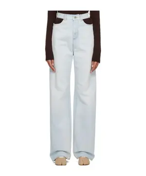 MAISON MARGIELA High-waisted Wide-leg Jeans