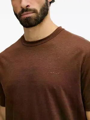 Gant Logo-embroidered T-shirt