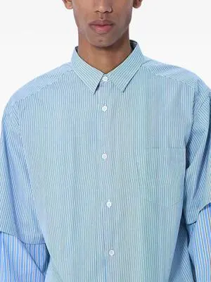 Comme Des Garçons Striped-pattern Shirt