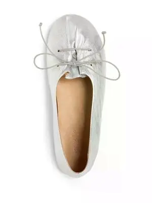 Marsèll Metallic Leather Ballerina Flats