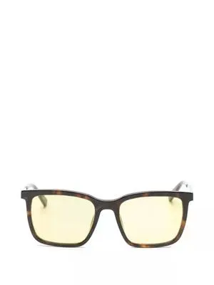 Saint Laurent Tortoiseshell-effect Square-frame Sunglasses - Brown