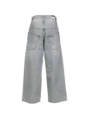 PROTOCOL INDEX Faded Effect Wide Leg Jeans