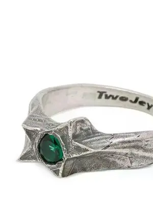 TWOJEYS Star Motif Crystal Embellished Rings