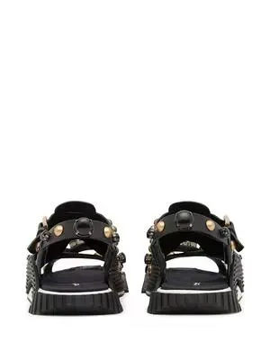 Dolce & Gabbana Embellished Studded Open Toe Sandals