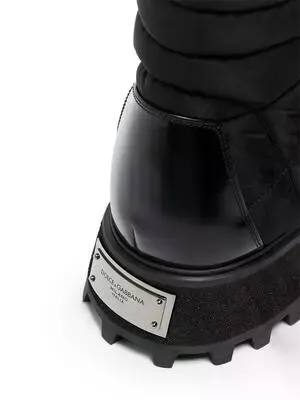 Dolce & Gabbana Quilted Leather Ankle Boots
