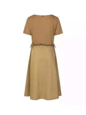 Herno Drawstring Pleated Midi Dress