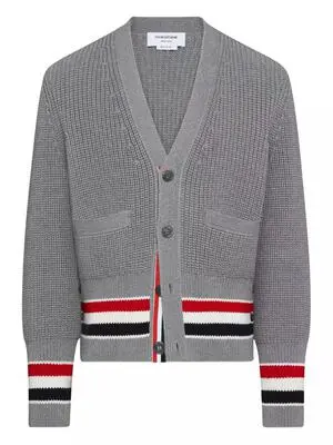 Thom Browne V-neck Cardigan - Grey