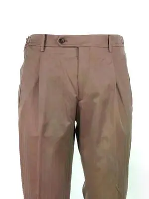 BERWICH Retrolong Pleated Tailored Trousers - Brown