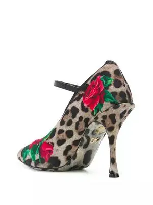 Dolce & Gabbana Mary Jane Printed High Heel Pumps