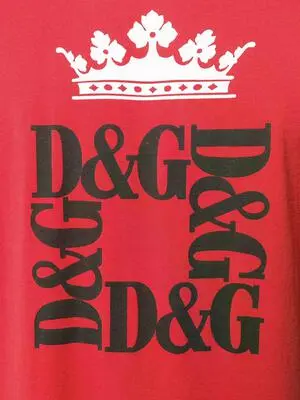 Dolce & Gabbana Crown Logo Print T-shirt