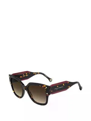 Carolina Herrera Tortoiseshell-effect Sunglasses