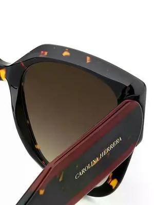 Carolina Herrera Tortoiseshell-effect Sunglasses