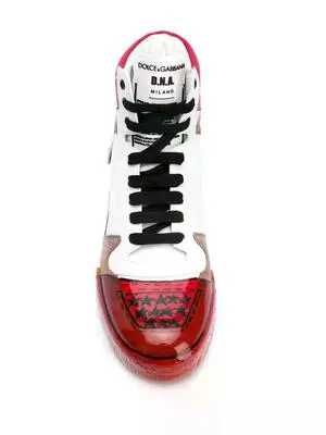 Dolce & Gabbana Dna Panelled High-top Sneakers