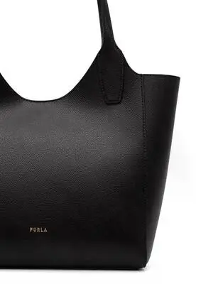 Furla Small Leather Tote Bag - Black