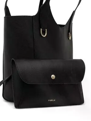 Furla Small Leather Tote Bag - Black