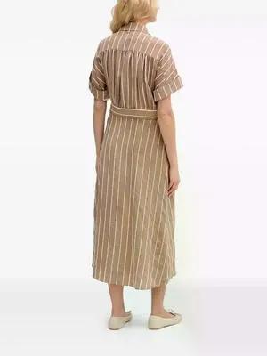 Lola Casademunt Striped Button-down Midi Dress