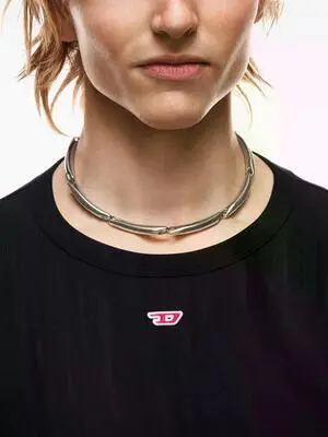 DIESEL® D Logo Bar-link Necklace