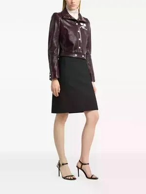 COURREGES Vinyl-effect Cropped Jacket