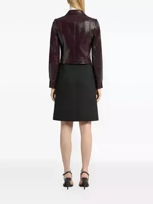 COURREGES Vinyl-effect Cropped Jacket