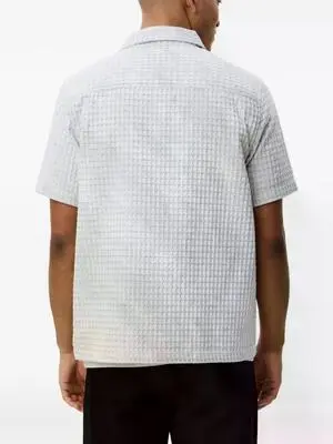 LES DEUX Seersucker Short-sleeve Shirt