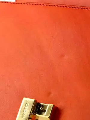 Gucci Sylvie Leather Small Shoulder Bag - Orange