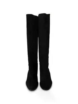Dolce & Gabbana Logo Plaque Knee-high Boots