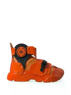 Dolce & Gabbana Portofino Chunky High-top Sneakers - Orange
