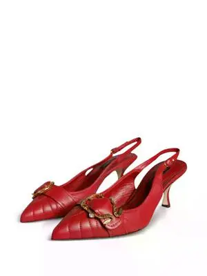 Dolce & Gabbana Devotion Quilted Leather Slingback Pumps