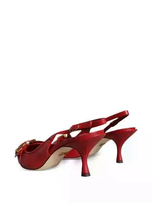 Dolce & Gabbana Devotion Quilted Leather Slingback Pumps