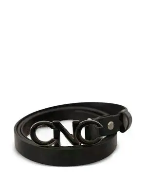 Costume National Cnc Logo Buckle Belt - Black
