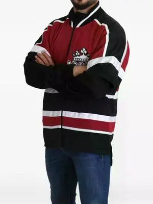 Dolce & Gabbana Colorblocked Mesh Zip-up Sweater