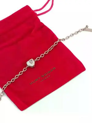 Kurt Geiger Crystal Heart Charm Bracelet