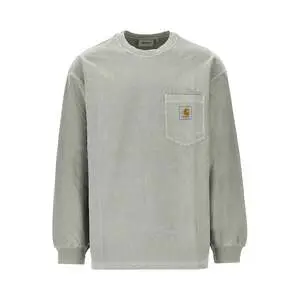 Carhartt Work In Progress Long-leeved 'pocket' T-hirt - Green