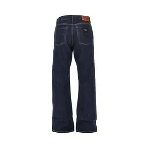 Fendi Dark Wash Regular Fit Jeans - Blue