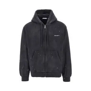 Carhartt Work In Progress Painter Full-zip Hoodie - Black