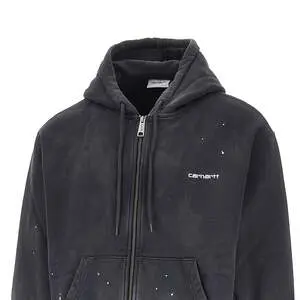 Carhartt Work In Progress Painter Full-zip Hoodie - Black