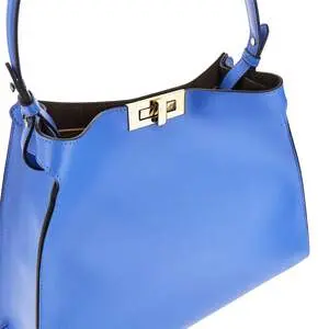 Fendi Leather Medium Way Bag - Blue