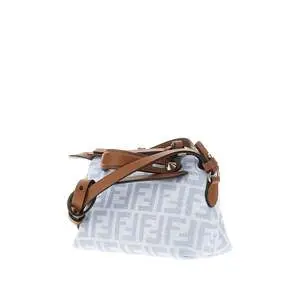 Fendi Ff Denim Mini Baguette Bag - Blue