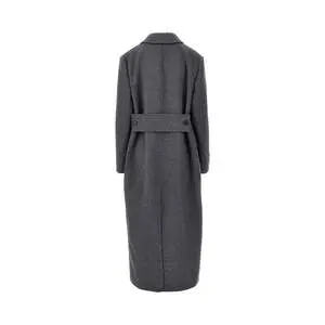 Victoria Beckham Mélange Wool And Cashmere Long Coat
