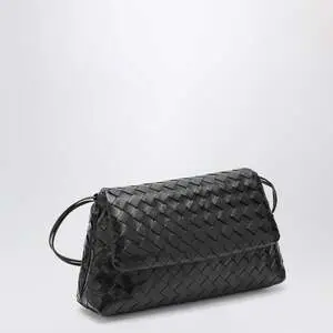 Bottega Veneta Intrecciato Giorno Clutch - Black