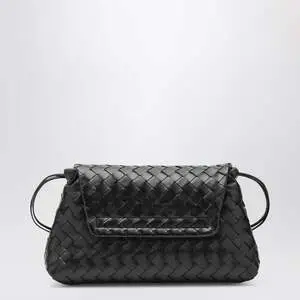 Bottega Veneta Intrecciato Giorno Clutch - Black