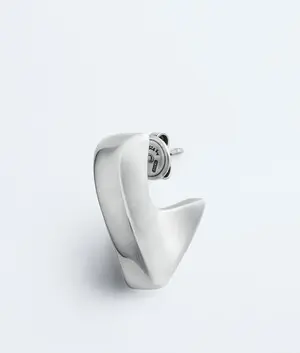 Bottega Veneta Small Disc Earrings - Silver