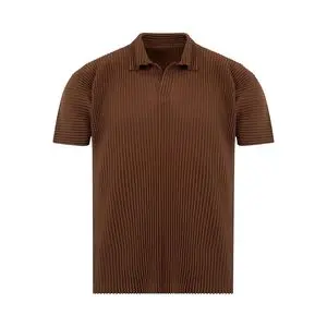 Issey Miyake Pleated Polo Shirt