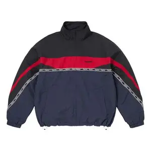 Supreme Logo Taping Track Jacket - Blue